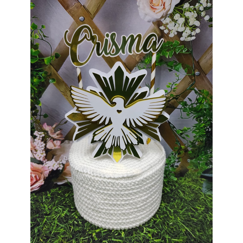 Topper de bolo - Crisma | Shopee Brasil