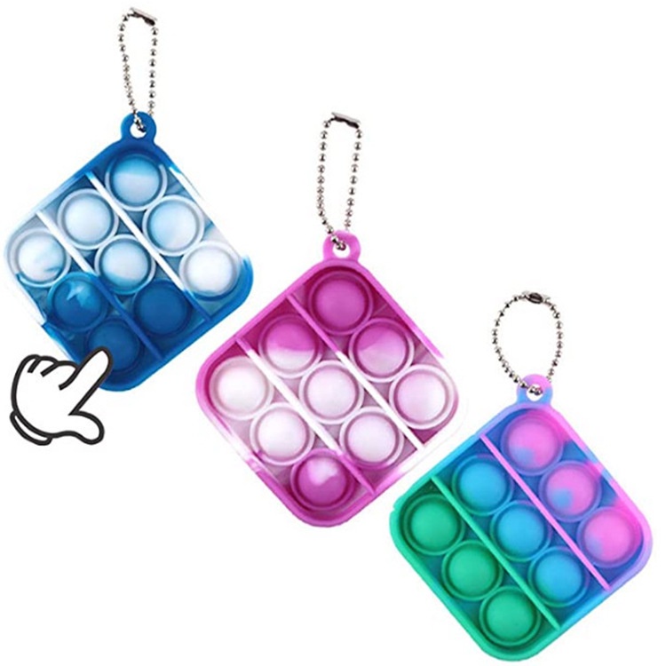 Chaveiro Pop It Fidget Toys Simple Dimple Push Bubble Popet Kit Anti ...