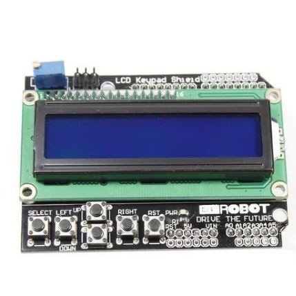 Display Lcd Keypad Shield 16x2 1602 Teclado Botoes Arduíno, Esp8266 | Shopee Brasil