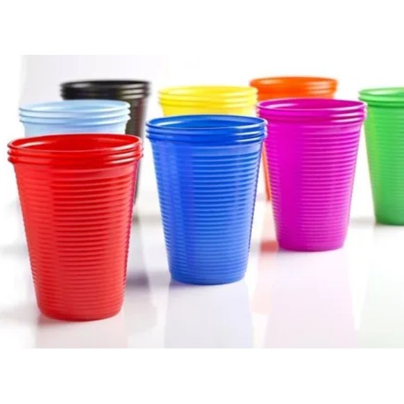 Copos Descartavel coloridos 50 unidade plastico para festa 200ml - 5 ...