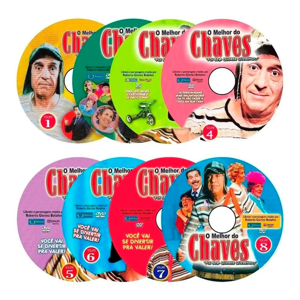 Dvd Chaves - O Melhor Do Chaves Coleção - 8 Dvd | Shopee Brasil