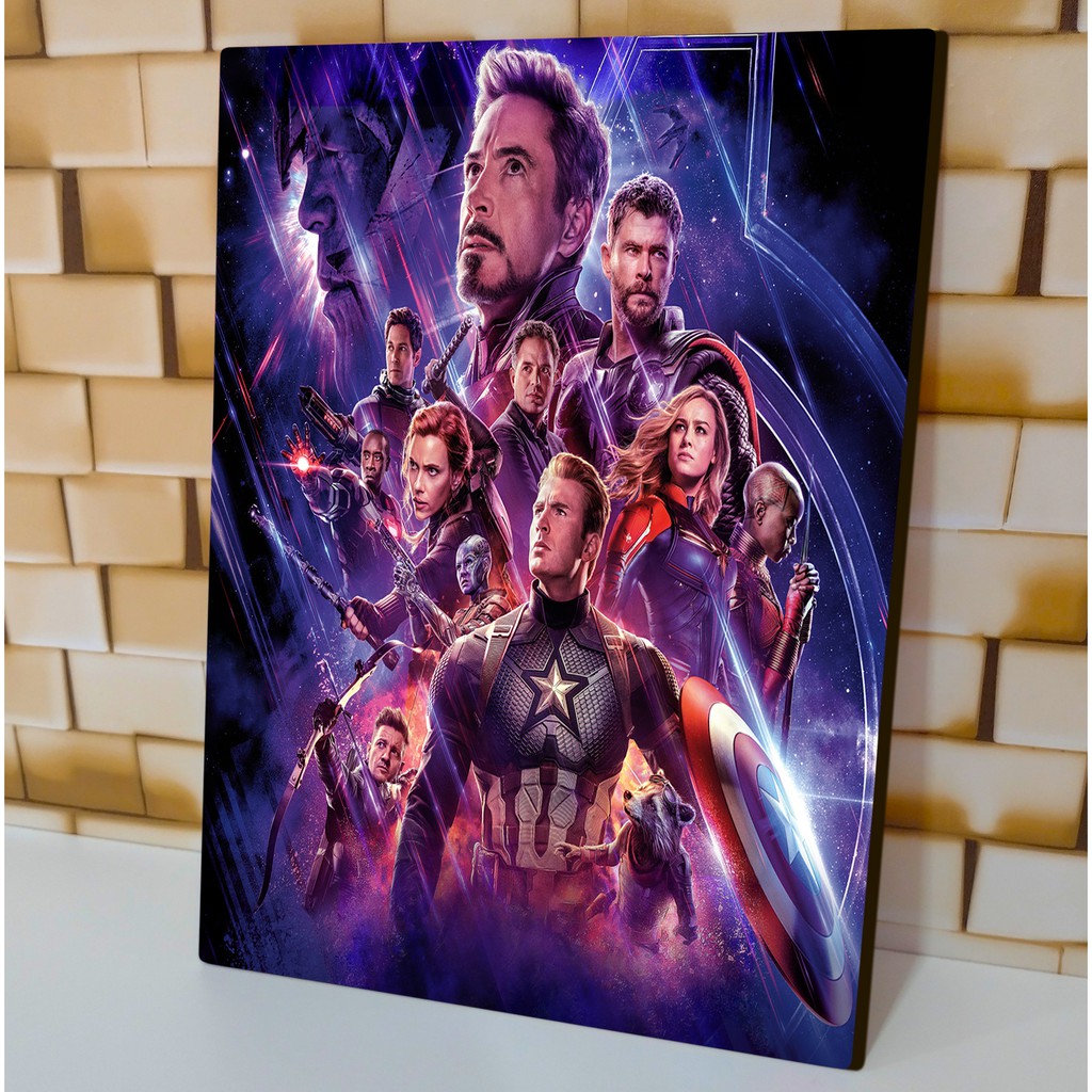 Placa Decorativa Tema Marvel Vingadores Ultimato Alta Definição 28x20cm ...