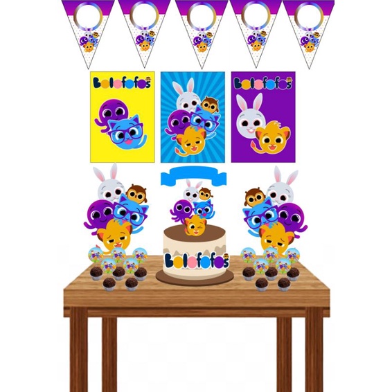 kit festa bolos fofos | Shopee Brasil