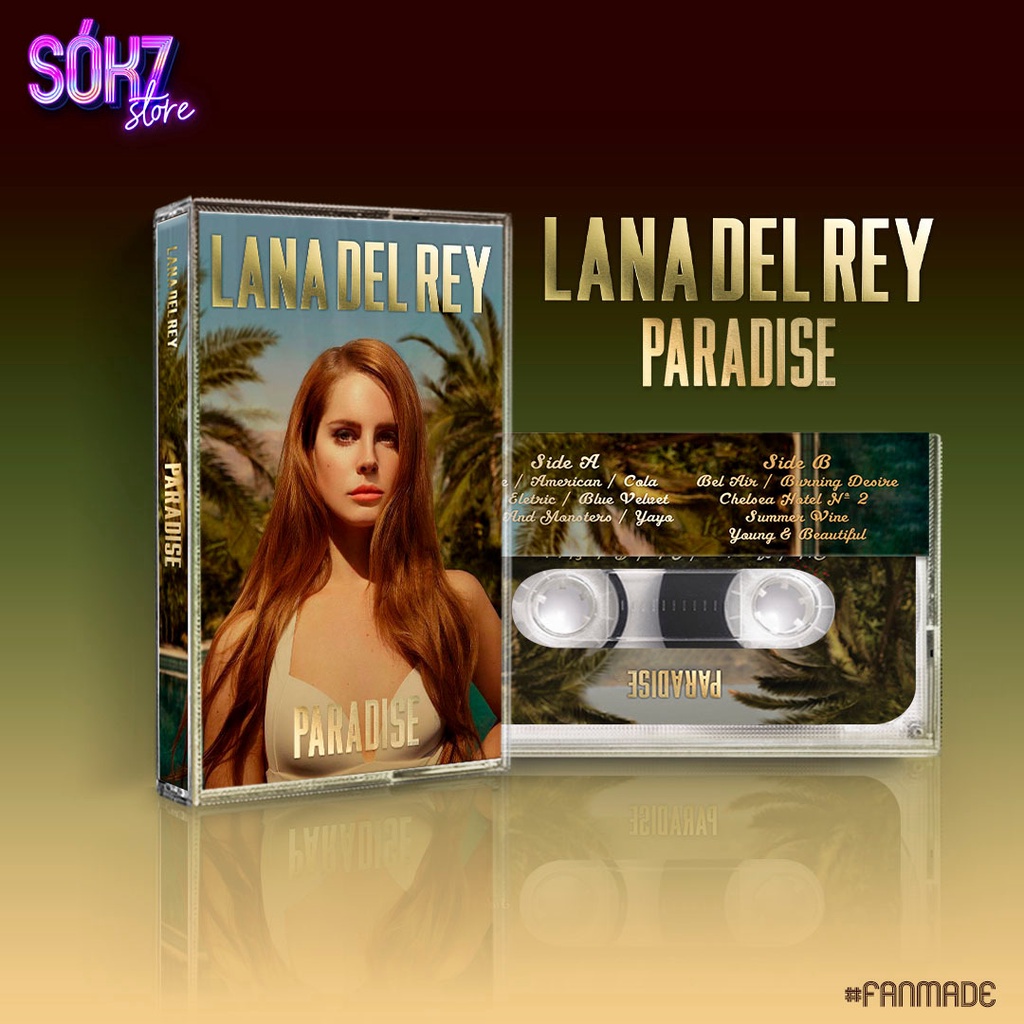 Fita K7: Lana del Rey - Paradise (FanMade) | Shopee Brasil
