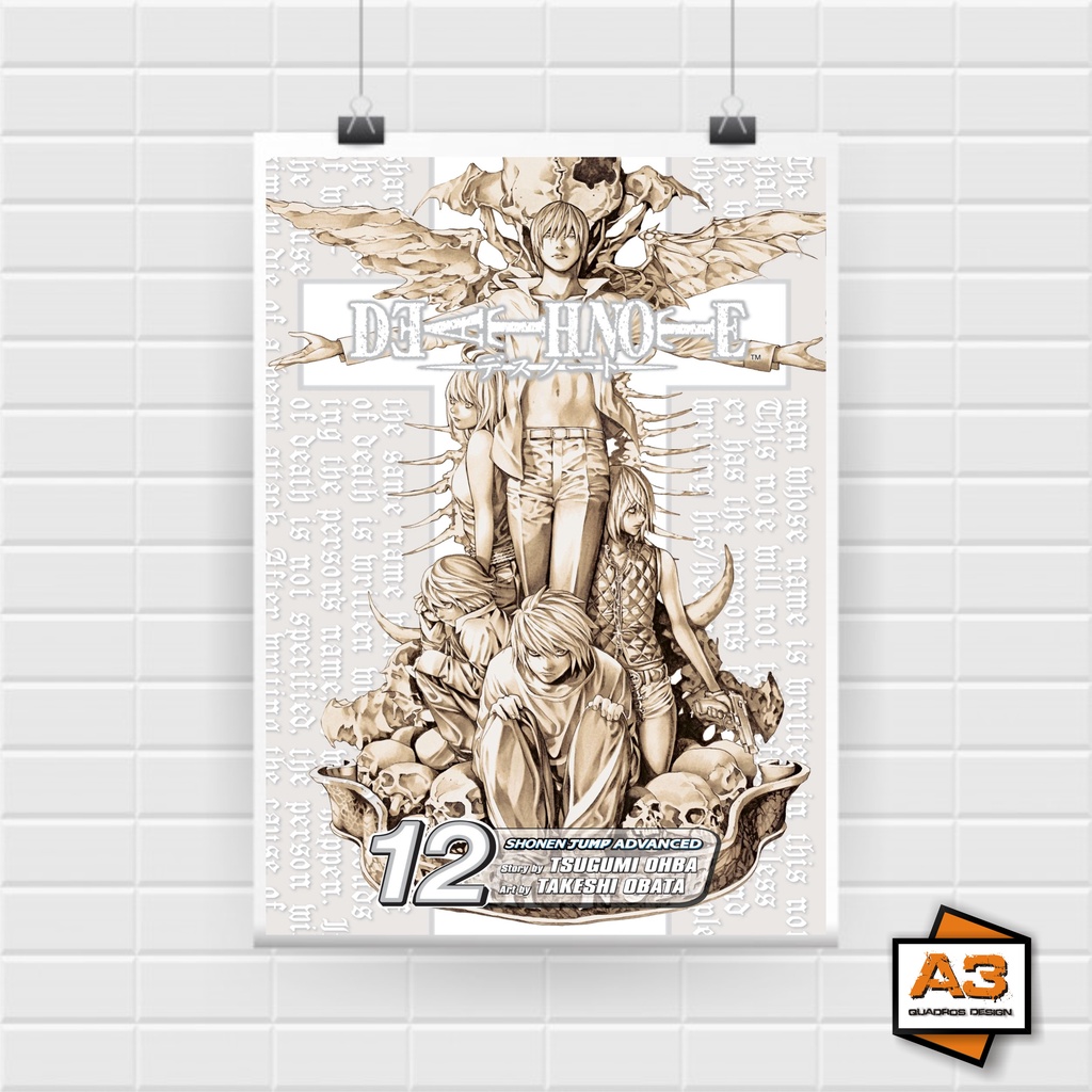 Anime Poster Death Note Volume 12 Adesivo | Shopee Brasil