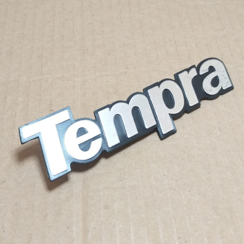 Emblema Escrita Tempra Prata Com Preto | Shopee Brasil