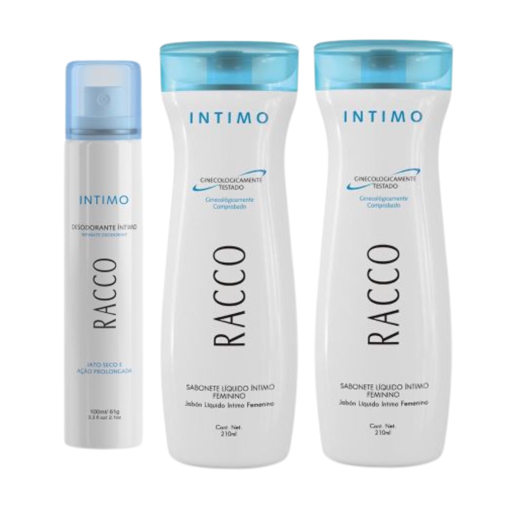 KIT RACCO: 2 Sabonetes Intimo + 1 Desodorante Intimo | Shopee Brasil