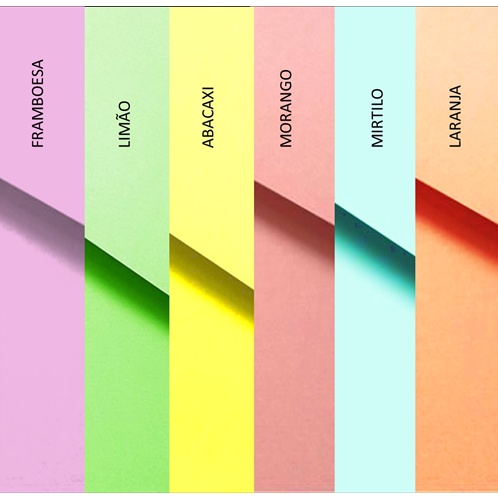 Papel Color Plus - Candy (cores pastéis) A4 180g - A4 - 60 folhas ...