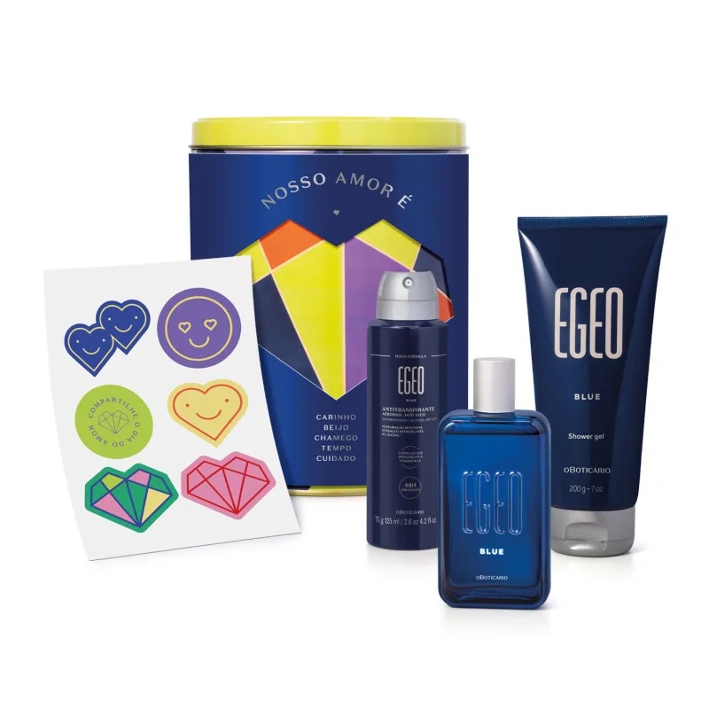 Kit Presente Egeo Blue (5 itens) | Shopee Brasil