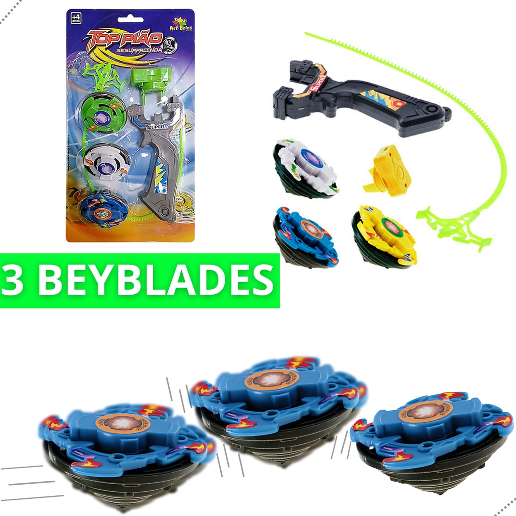 Bleibleide Clash tornado LED Beyblade C/ Arena Kit com 2 Beyblade Metal ...