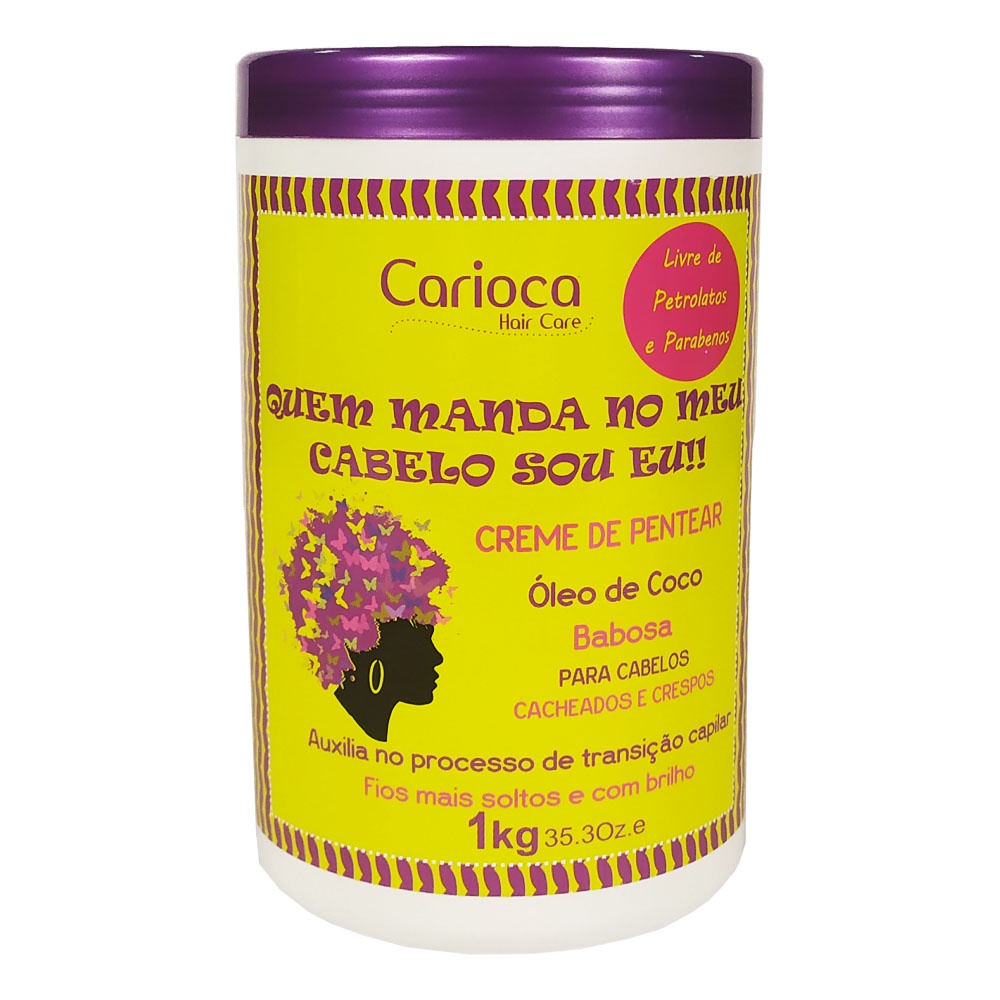 Creme De Pentear 1kg Quem Manda No Meu Cabelo Sou Eu! | Shopee Brasil