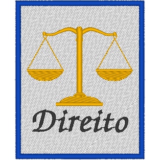 Patch Bordado Termocolante - CURSOS - DIREITO | Shopee Brasil
