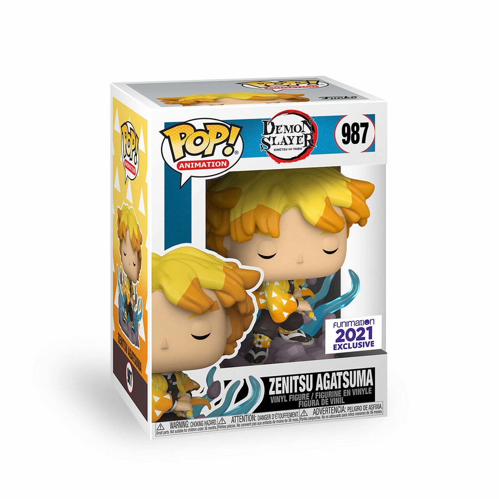 Funko Pop! Zenitsu Agatsuma - Exclusivo Funimation - Demon Slayer ...