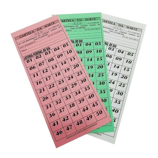 cartela de rifa com 100 numeros sorteio pela loteria , pacote com 10, cores amarelo branco azul ...