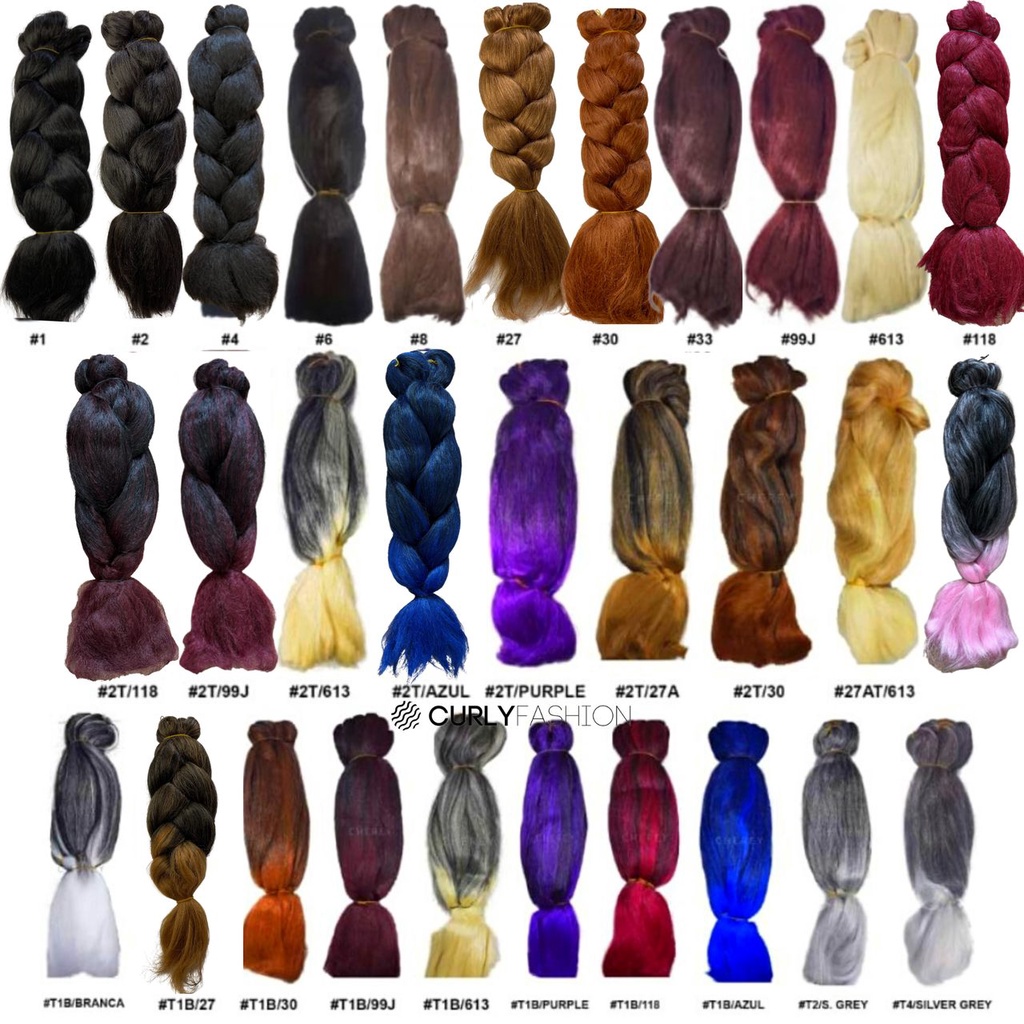 Cabelo Super Jumbo Jumbão 390g 60cm Box Braid Diversa Cores | Shopee Brasil