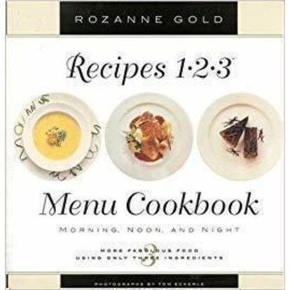 Revista Recipes 1,2,3 Menu Cookbook Rozanne Gold | Shopee Brasil