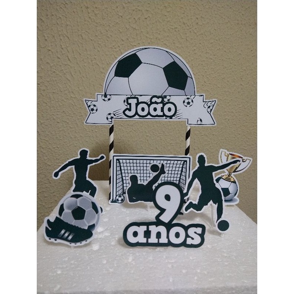 Topper de bolo futebol | Shopee Brasil