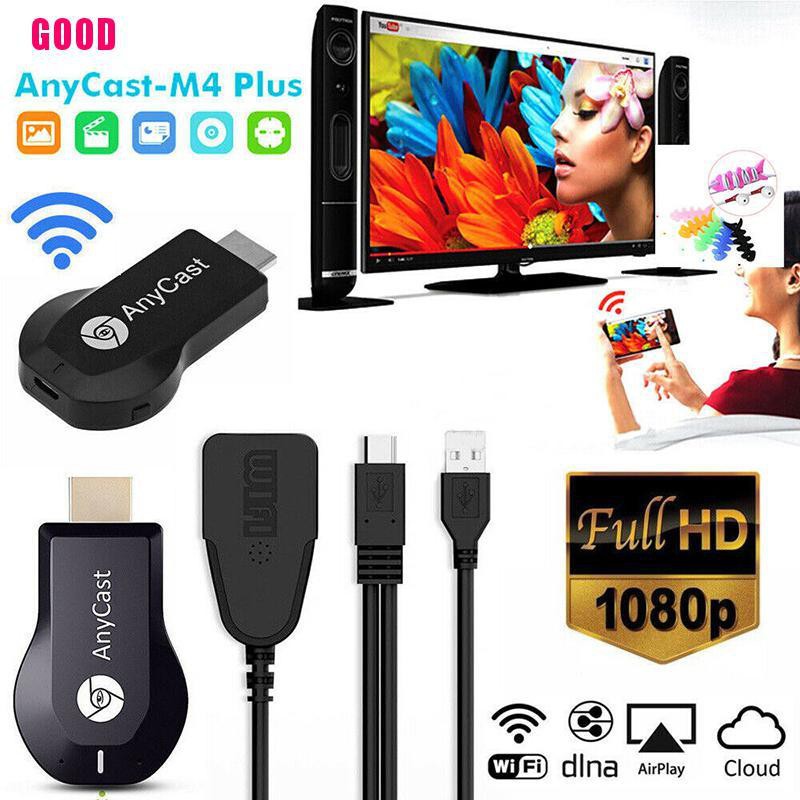 AnyCast M4 Plus Tela De Receptor WiFi Airplay Miracast HDMI Dongle TV DLNA | Shopee Brasil