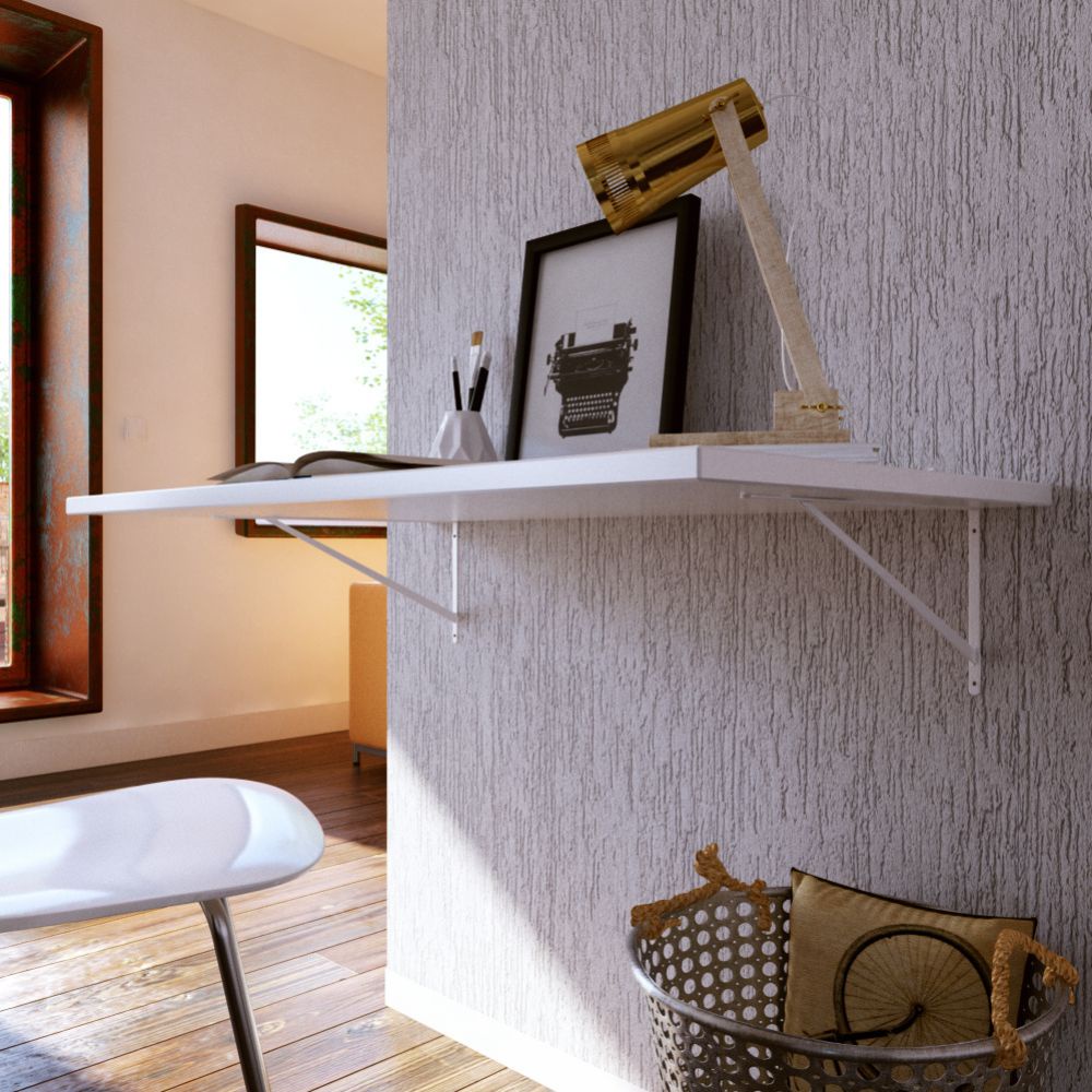 Escrivaninha tipo bancada suspensa Moveis escritório office | Shopee Brasil