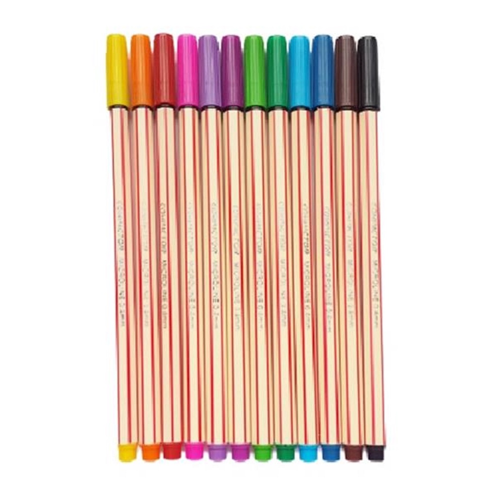 Caneta Fine Pen Microline C/12 - Compactor | Shopee Brasil