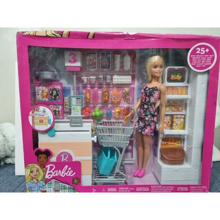 Boneca Supermercado de Luxo da Barbie Frp01 Mattel Embalagem um pouco ...