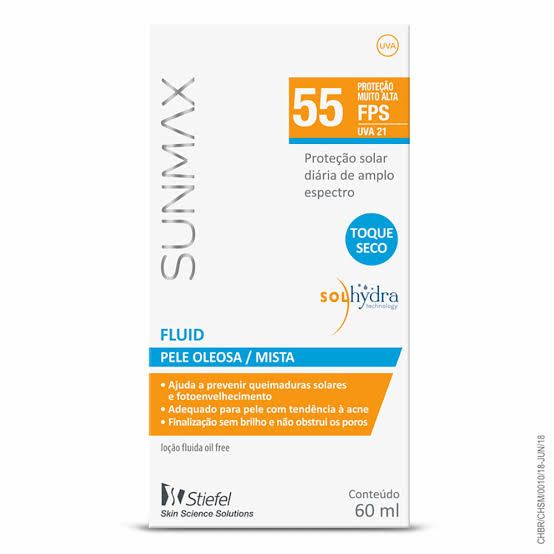 Protetor Solar Sunmax Fluid FPS55 com 60ML | Shopee Brasil
