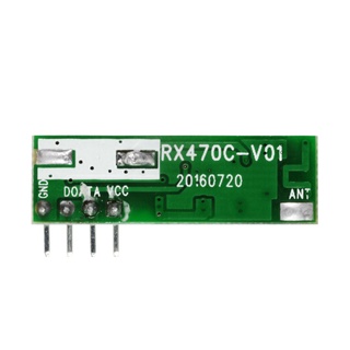 RX470-4 Universal 433Mhz Superheterodyne Receptor Sem Fio RF Para Arduino Uno Raspberry Pi ARM ...