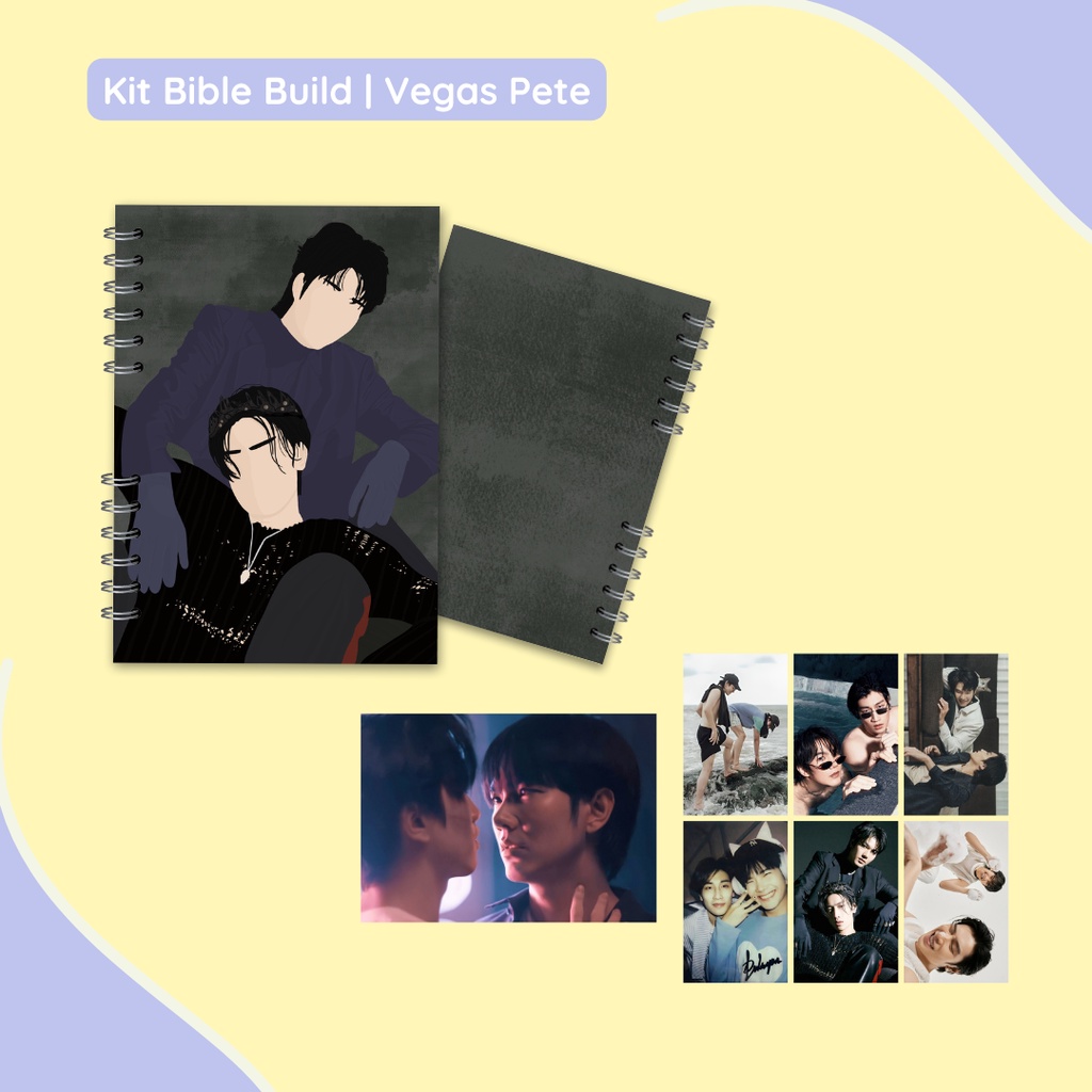 Kit BL: Bible Build Vegas Pete com caderno A5 & 7 itens (Kinnporche ...