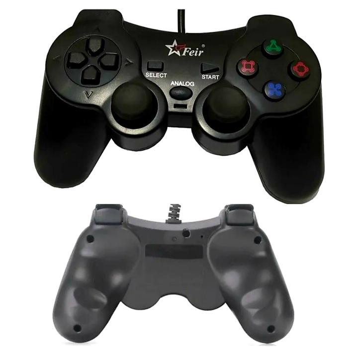 Controle Joystick Dualshock Usb Ps2 Playstation Pc | Shopee Brasil