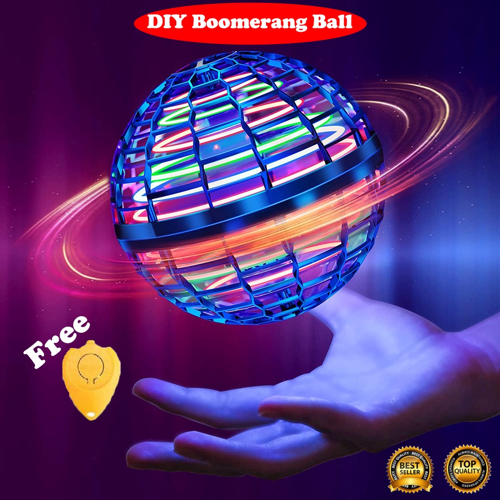 Brinquedo giratório voador bola voadora com luzes led giratórias Fidget brinquedo sensorial ...