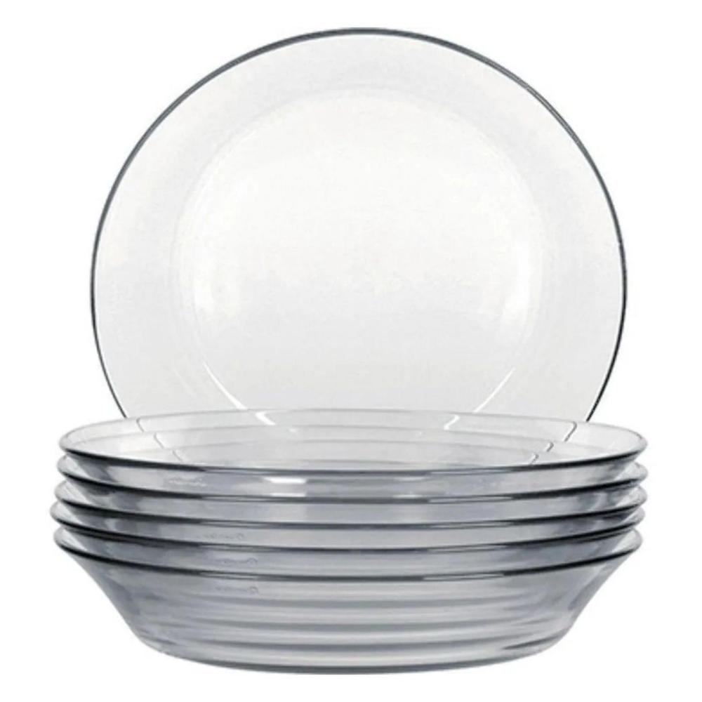 Jogo Prato Fundo Sopa Vidro Duralex Astral Nadir Kit 6 Un | Shopee Brasil