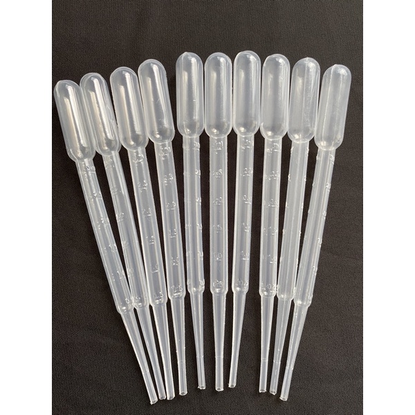 Pipeta graduada de Pasteur conta gotas 3 ml - 10 und | Shopee Brasil