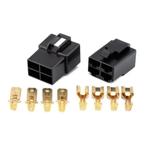 Kit Terminal Conector 4 Vias Com Trava Pacote C/ 10 - Desconto no Preço