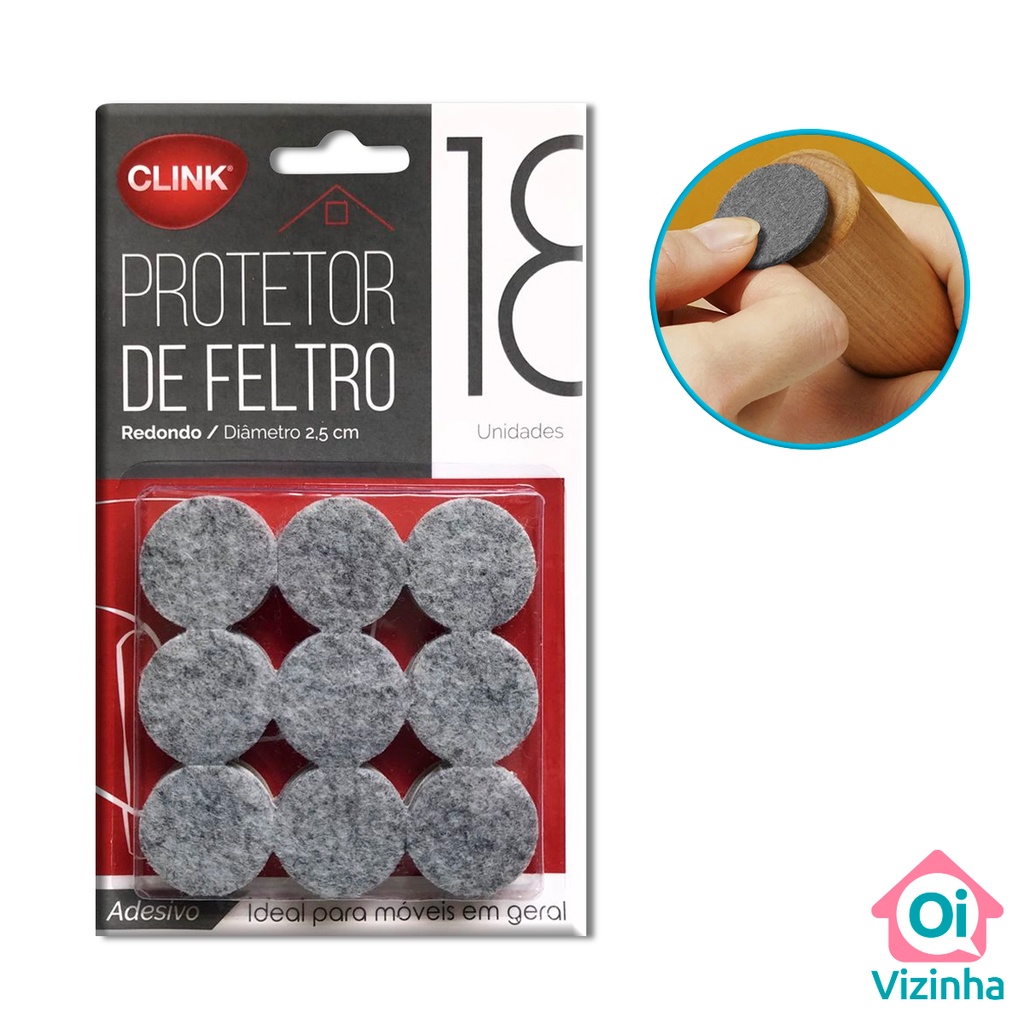 Feltro Adesivo Protetor Piso Placa Pé Cadeira Móvel Promoção ...