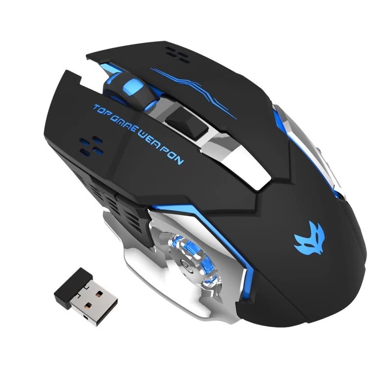 Mouse Gamer Sem Fio Led Rgb E Ajuste De Dpi 2400 | Shopee Brasil