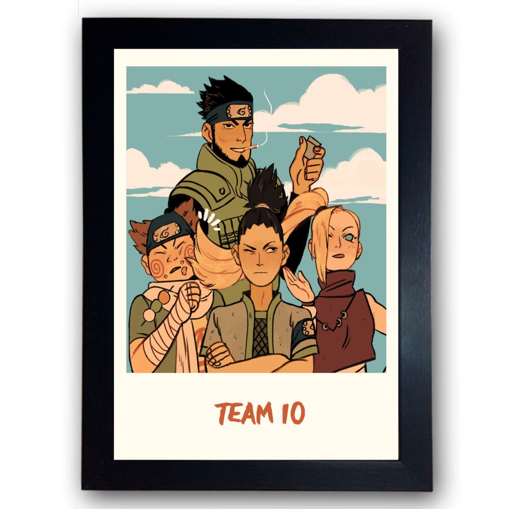 Quadro Poster Time 10 Asuma Ino Shikamaru Choji Naruto 827 | Shopee Brasil