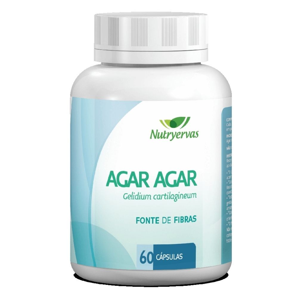 Agar Agar Fonte De Fibra 400mg 60 Capsulas Nutrye | Shopee Brasil