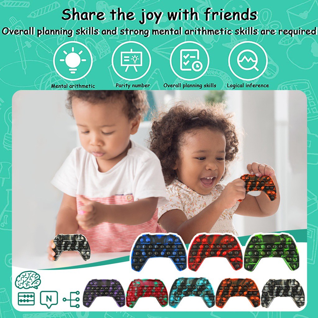 Novo Preto E Vermelho Cor Misturada Push Poppit Game Controller Gamepad ...