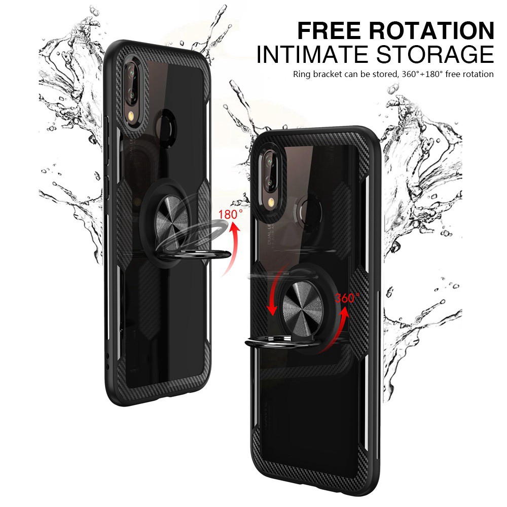 Capinha Xiaomi Mi 8 Lite Mi 8 Mi 8 SE Capa Para Celular À Prova De Choque Para Stand Holder Ring ...