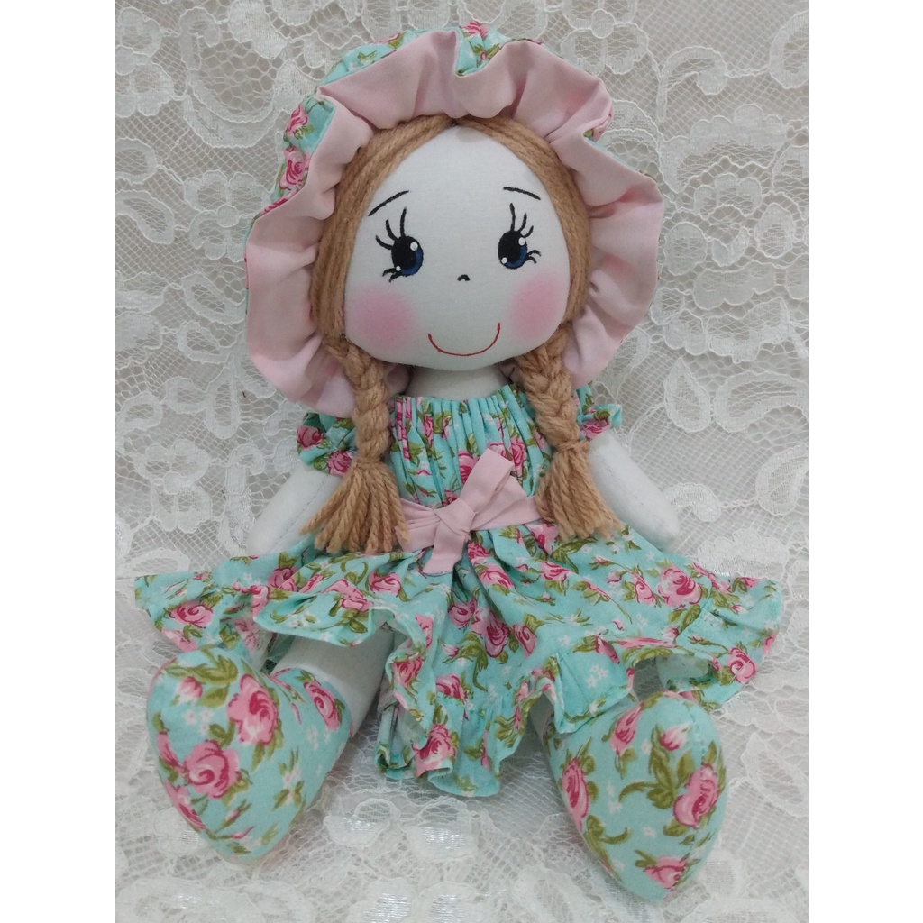 Boneca de pano 30cm | Shopee Brasil