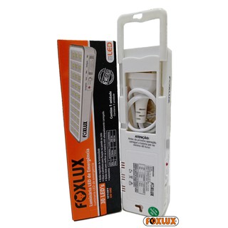 Luz de Emergência Foxlux 30 leds Slim 127v Led SMD | Shopee Brasil