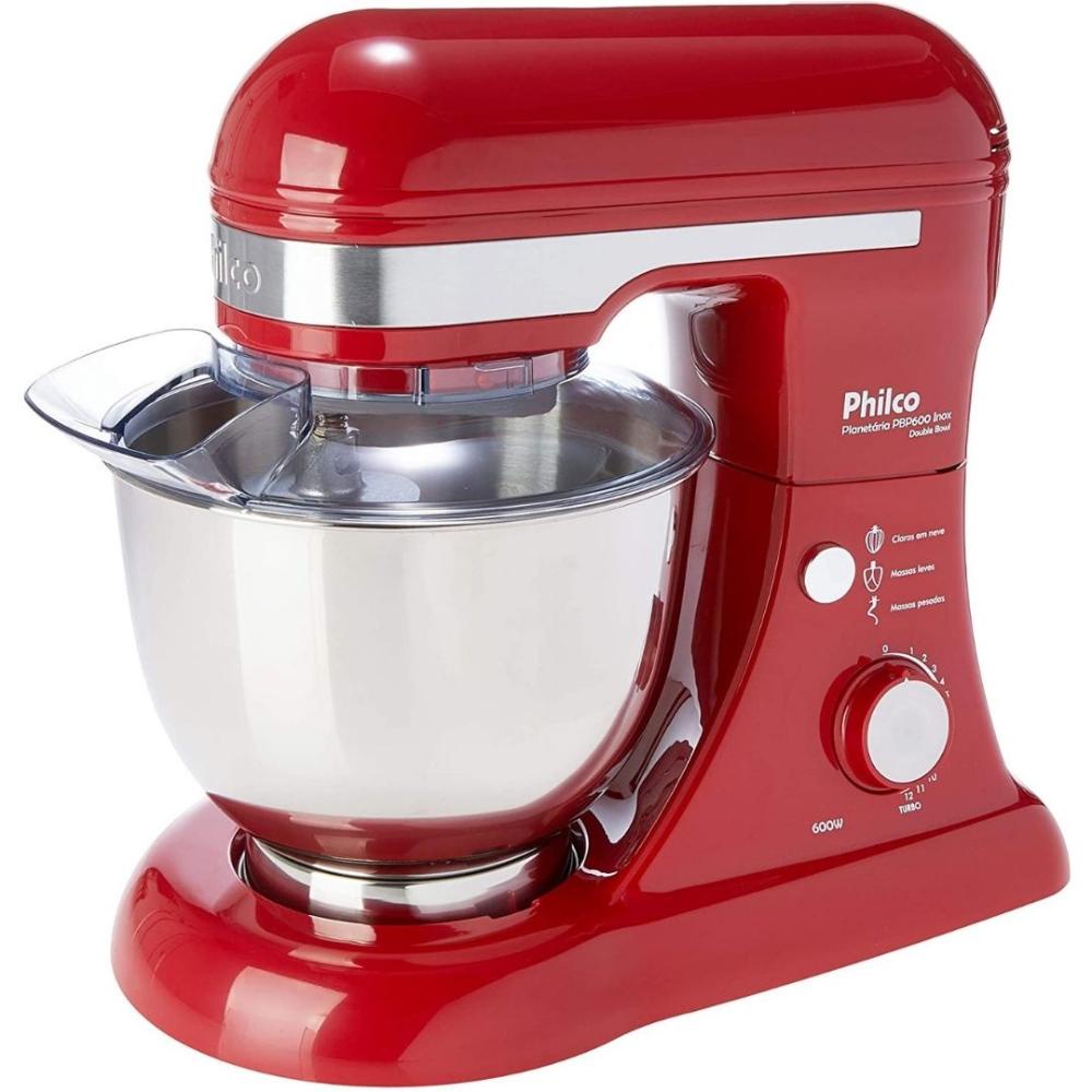 Batedeira Planetária Philco PBP600V Turbo Inox Double Bowl | Shopee Brasil