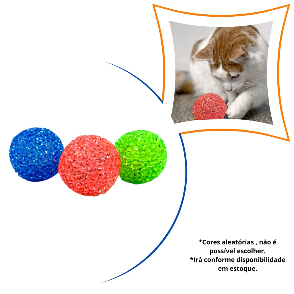 Bolinha brinquedo para Gato kit 3un | Shopee Brasil