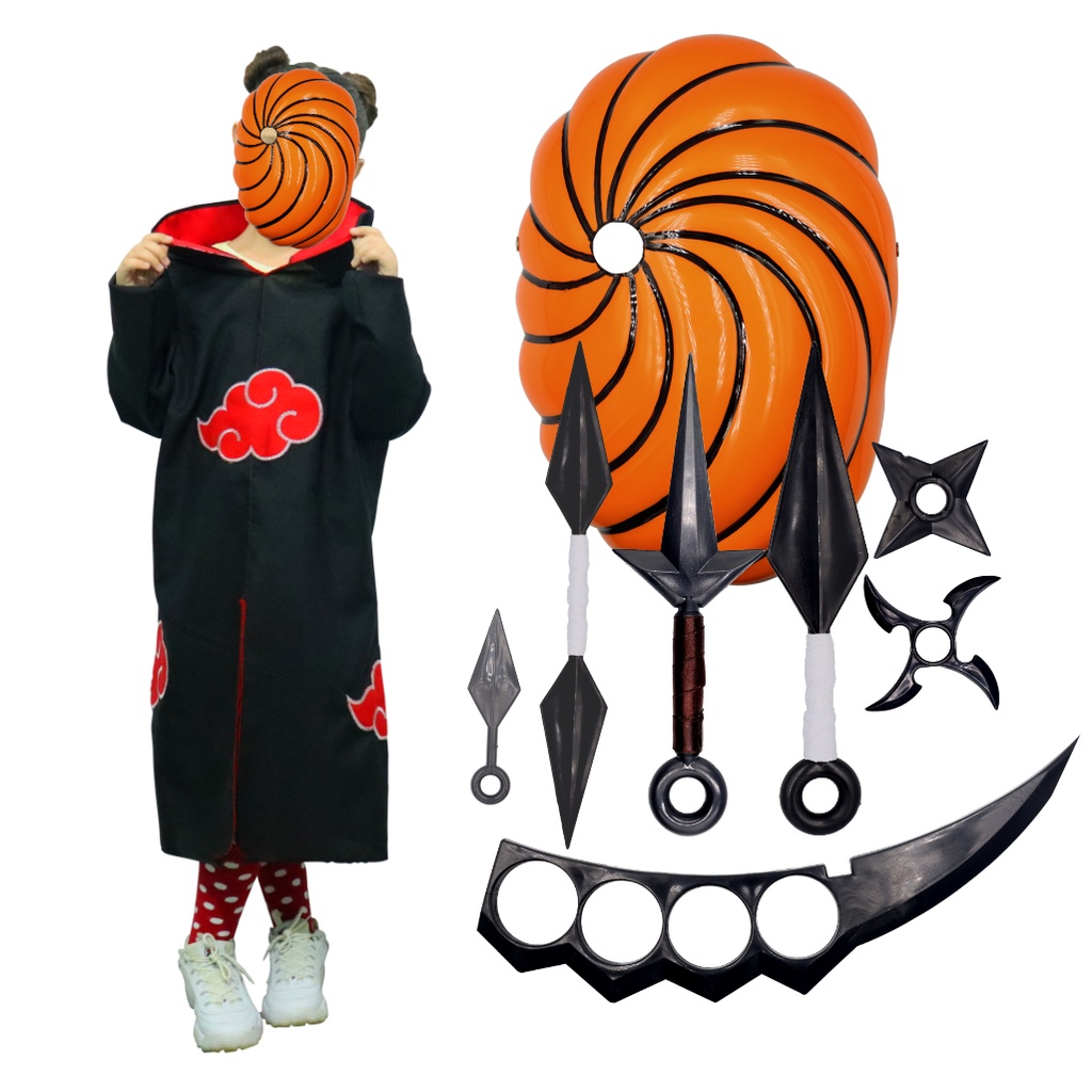Anime Akatsuki Uchiha Mask Tobi Obito Akatsuki Ninja Madara Cosplay ...