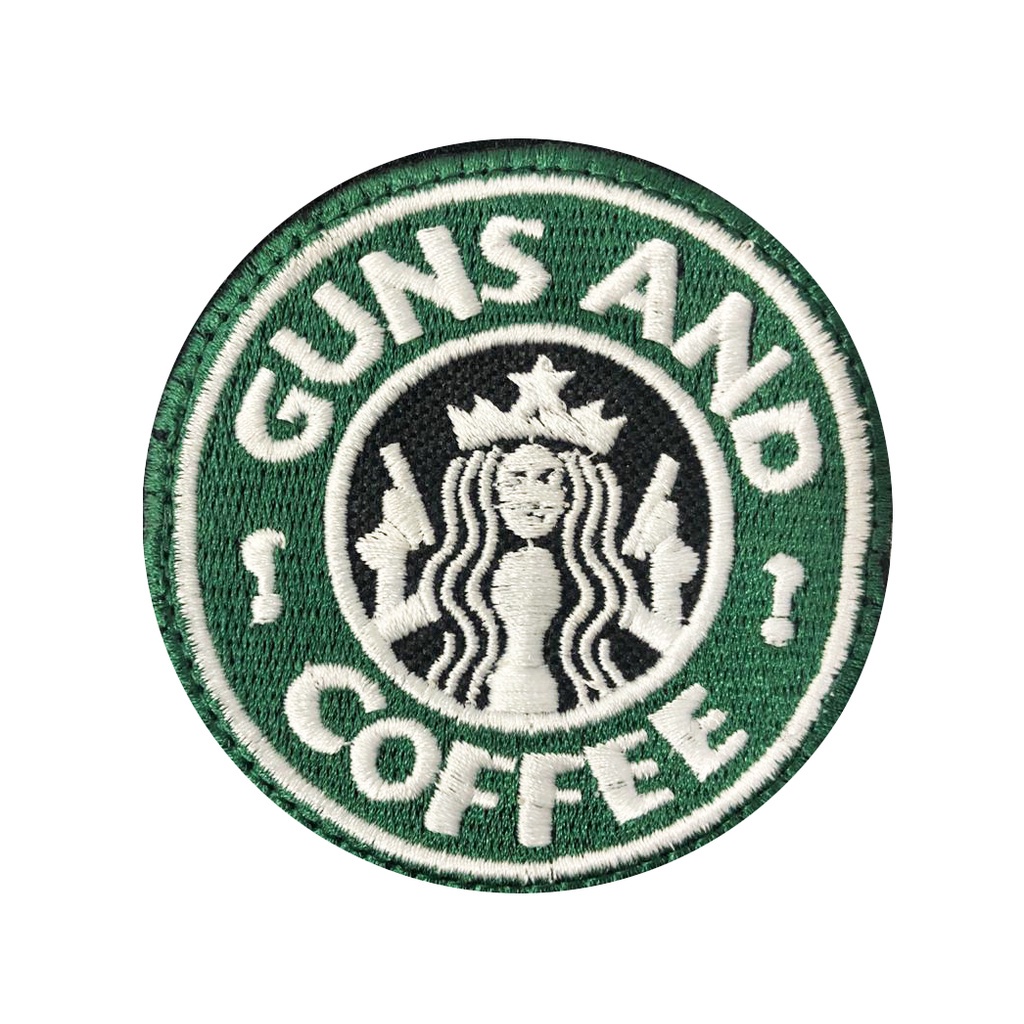 PATCH GUNS AND COFFEE BORDADO | Shopee Brasil