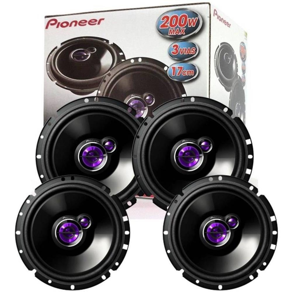 Kit 04 Alto Falante Pioneer Triaxial 6 Polegadas 200w Rms total Kit Original Interno | Shopee Brasil