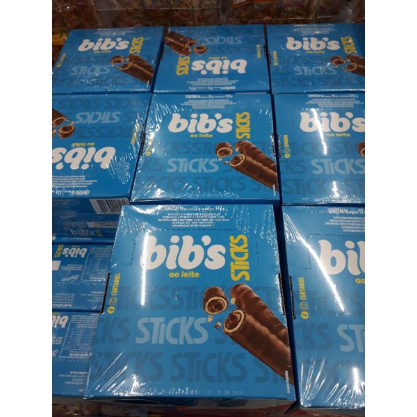 Caixa Chocolate Bibs Doce Ao Leite Contém 16 unid | Shopee Brasil