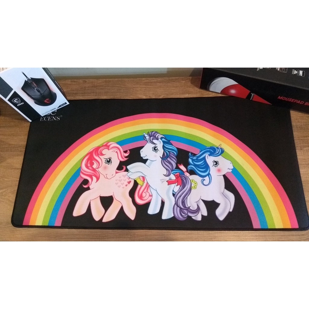 Mouse Pad Gamer Extra Grande 70x35 My Little Pony | Shopee Brasil