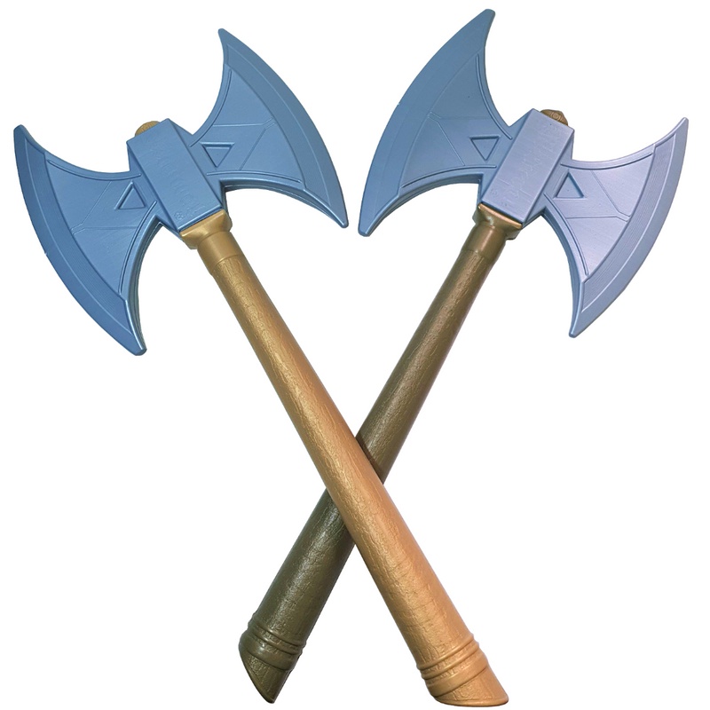 2 Machado de Combate Brinquedo Duplo Medieval Gladiadora | Shopee Brasil