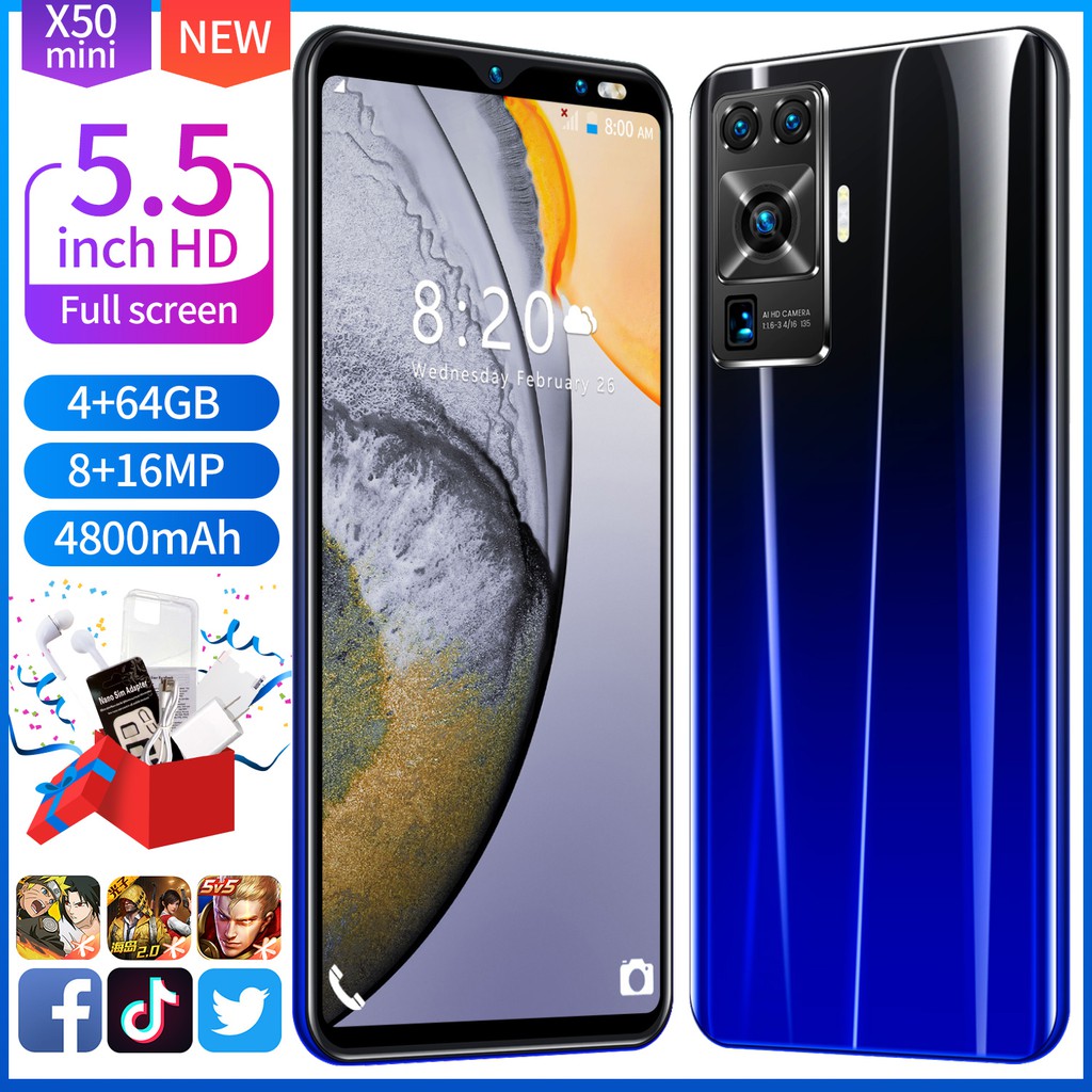 [Promoção oficial]Celular Redmi X50 Mini Original 4gb + 64gb Samsung 4. ...